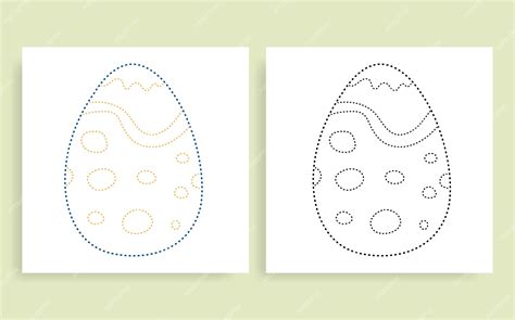 Página De Actividad De Punto A Punto Con Ilustración Vectorial De Huevo