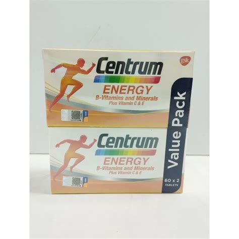 Centrum Energy B Vitamins And Minerals Plus Vitamin C And E Exp 3 24 Shopee Malaysia