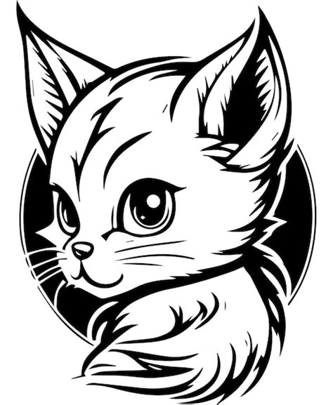 Illustration Vectorielle De Chat Mignon Vecteur Premium