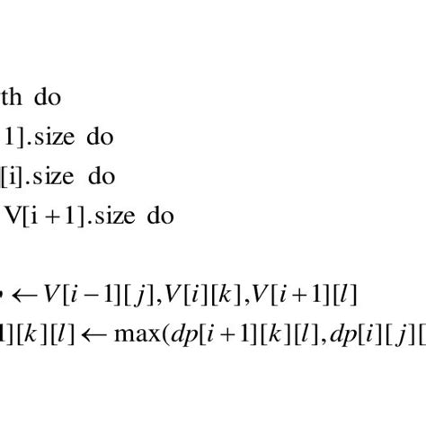 Pseudo Code Of Dynamic Programming Download Scientific Diagram