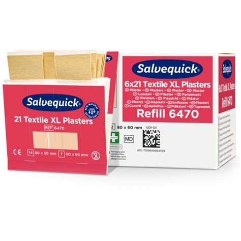 Salvequick Refill 6470 Textiel Xl Pleister Betervoorbereid Nl