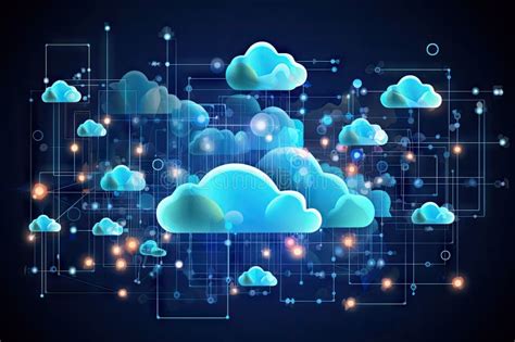cloud technology data network transfer cloud computing digital