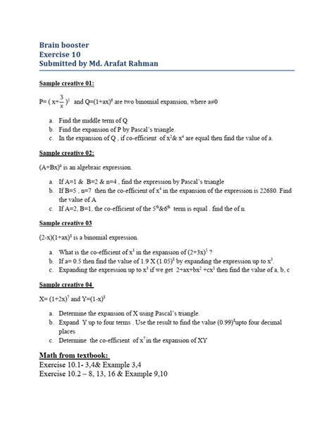 Class 9 Higher Math Exercise 10 Pdf Class 9 Higher Math Exercise 10 Pdf