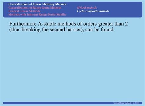 general linear methods ppt