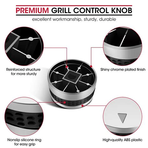 Unicook Grill Control Knobs Replacement 2 Pack Gas Grill Burner Knob