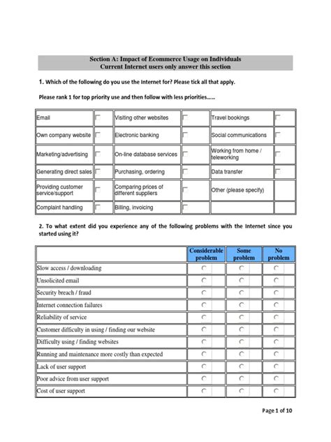 E Commerce Survey Question E Commerce Email Spam Free 30 Day