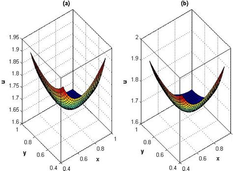 The Surface Of The Exact And The Approximate Solutions Of 63 A The