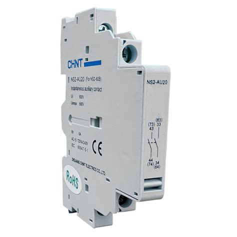 Bloco De Contato Auxiliar Chint Ns2 Au20 2no