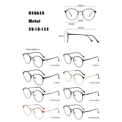 Metal Round Eyeglasses Factory W36730638