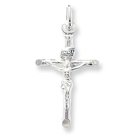 Sterling Silver Crucifix Pendant Crucifix Pendant Set Cross Etsy