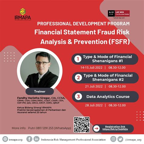 Professional Development Program Pdp Financial Statement Fraud Risk