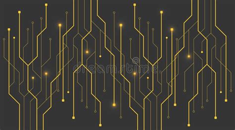 Circuit Board Technology Background Future Electronics Tech Concept Movement Vector