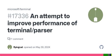 An Attempt To Improve Performance Of Terminalparser · Issue 17336
