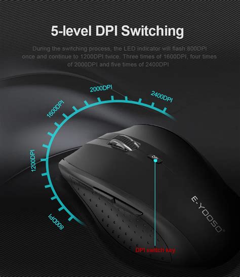 E Yooso E 1010 Usb 2 4g Wireless Gaming Office Mouse 2400 Dpi Optical Game Mice Ergonomic For