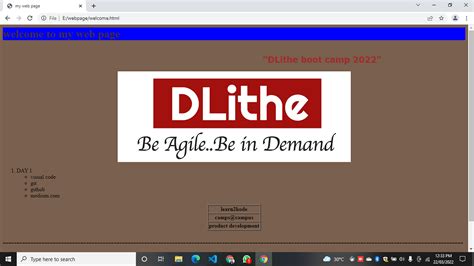 journey of dlithe bootcamp full stack developer week 1 by