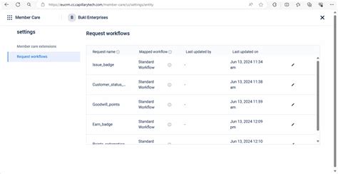 Configuring Request Workflow For Customer Status Change