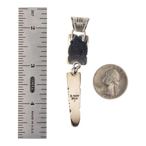 Lot Chester Benally Synthetic Opal Inlay Pendant