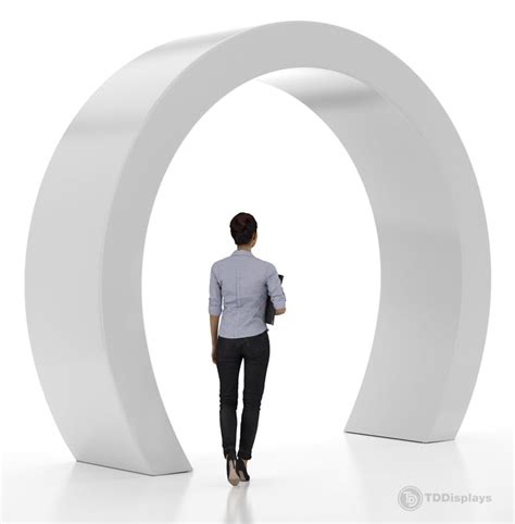 Trade Show Rectangular Semi Circle Archway 12x10 Standing Ring Banne