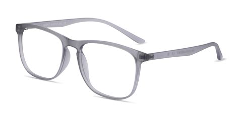 Ghent Square Matte Gray Full Rim Eyeglasses Eyebuydirect