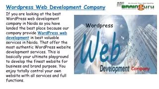 PPT Web Design WordPress E Commerce PHP Development Company PowerPoint Presentation ID 7270261