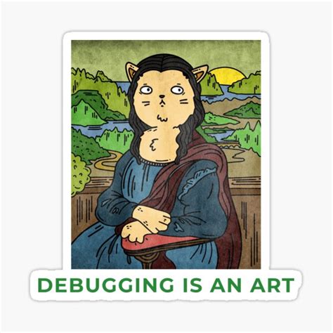 debugging is an art sticker by spooteedesign redbubble