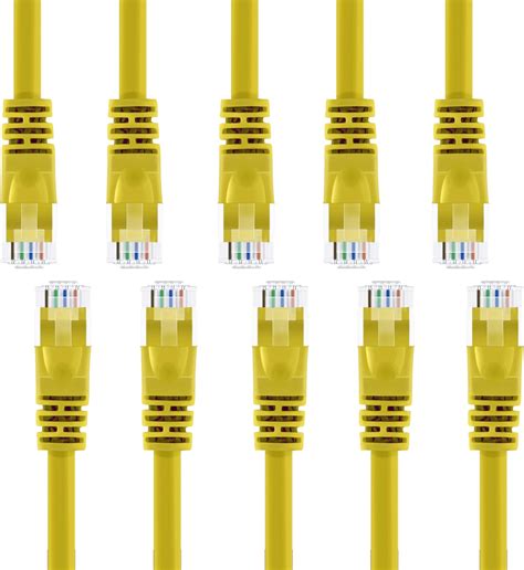 Gearit 10 Pack Cat5e Ethernet Patch Cable 10 Feet