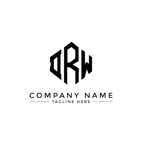 Premium Vector Drw Letter Logo Design With Polygon Shape Drw Polygon