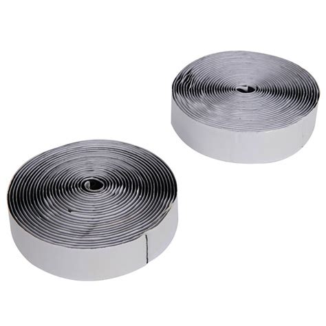 Fixman Hook And Loop Fixing Tape Black Self Adhesive 25mm 50mm