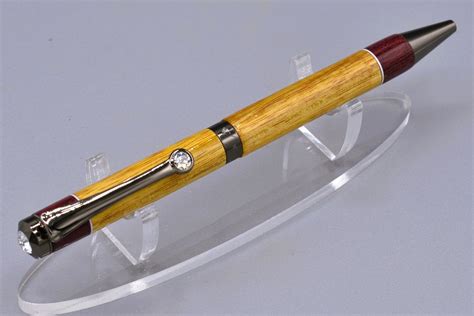 Diana Twist Pen Canary And Purpleheart Woods Grumpy Guy Pens