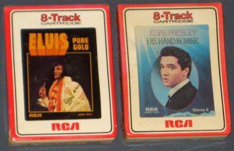 Elvis Presley 8 Track Cartridge Tape Lot Of 2 His Hand In Mine Pure