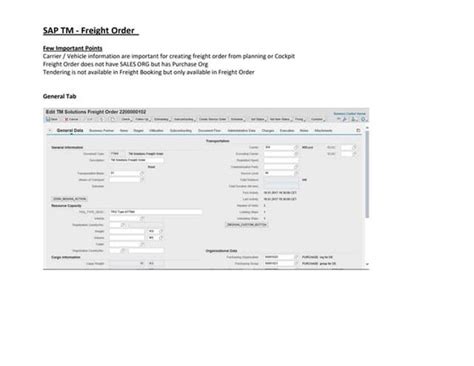 Sap Transportation Management Understanding Freight Unit Pdf