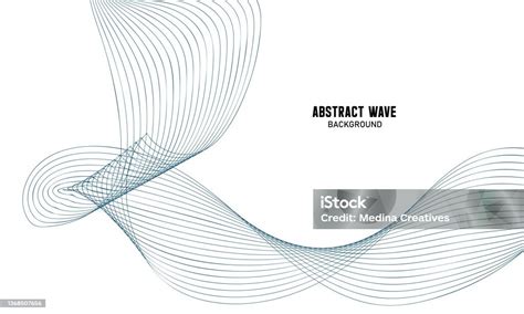 물결 모양선 추상적 배경 디자인 0명에 대한 스톡 벡터 아트 및 기타 이미지 0명 개념 곡선 Istock