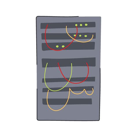 Data Server Rack Cartoon Illustration 44795346 Vector Art At Vecteezy