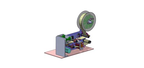 Semi Automatic Labeling Machine Drawing Mechstream