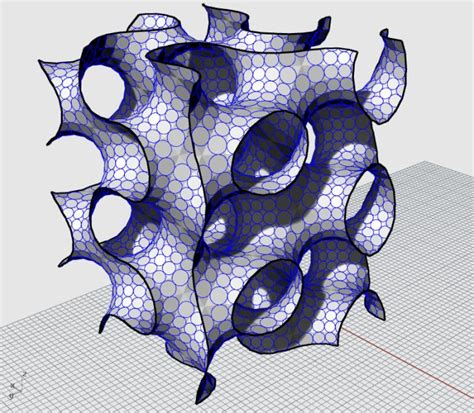 Planar Quad Gyroid Grasshopper Generative Design Parametric Design