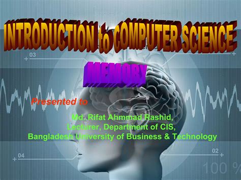 Presentation On Memory PPT Data Storage And Warehousing Computing