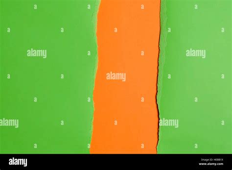 Torn Paper With Space For Text With Orange Background Stock Photo Alamy