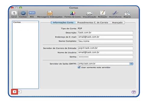 Configura O De Conta Apple Mail Mac Os X Task Wiki
