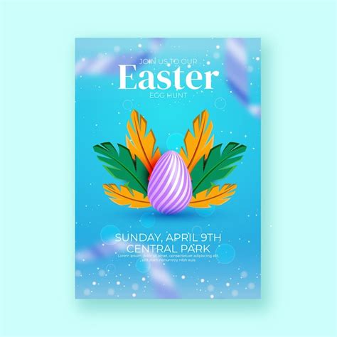 Premium Vector Happy Easter Day Vertical Poster Template Suitable For Invitations Social Media