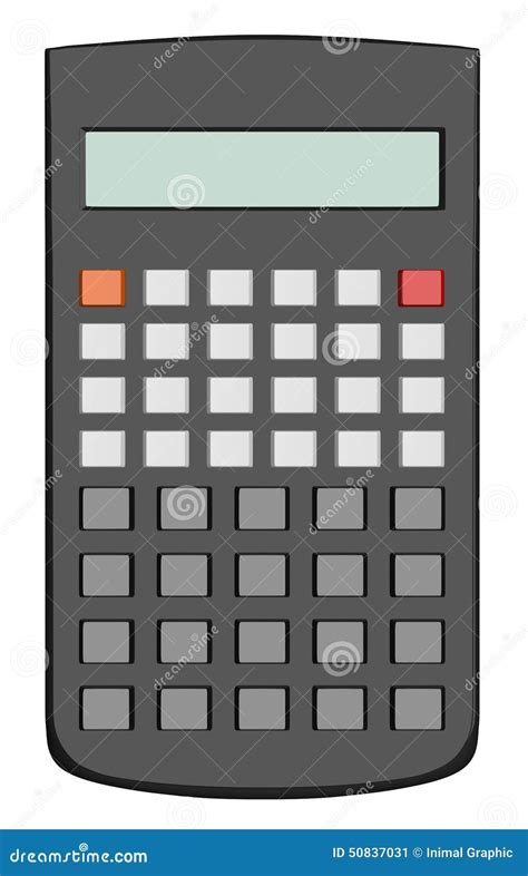 Black Scientific Calculator Isolated Stock Illustration Illustration Of Close Calculation