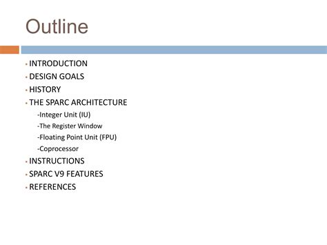 The Sparc Architecture 3 Ppt