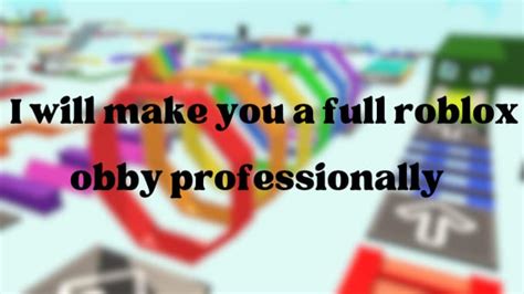 Make You A Roblox Obby By Henry Fiverr