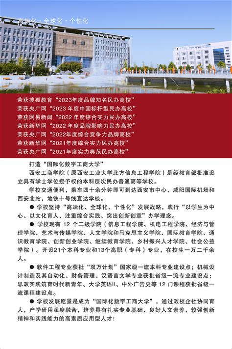 西安工商学院2024年报考指南 西安工商学院招生网