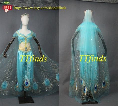 For The Aladdin Princess Cosplay Aladdin Jasmine Outfit Etsy