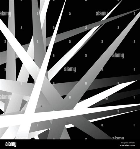 edgy pointed random overlapping shapes abstract art stock vector