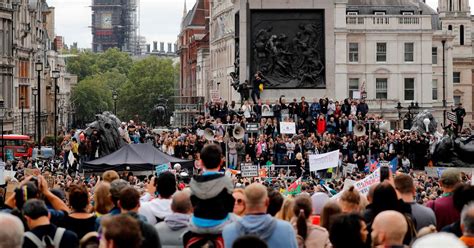 Thousands Of Anti Lockdown Protesters Gather In London To Claim