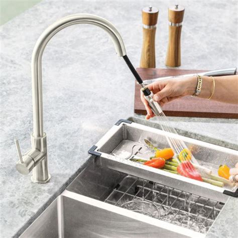 Meir Lavello Stainless Steel Sink Colander The Build By Temple And Webster