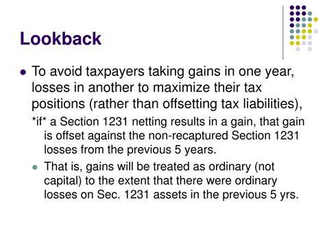 Ppt Section 1231 Capital Gain Treatment Of Assets Used In Trade Or