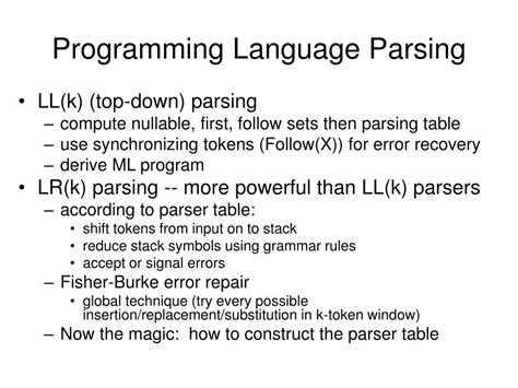 Ppt Bottom Up Parser Table Construction Powerpoint Presentation Free Download Id426676