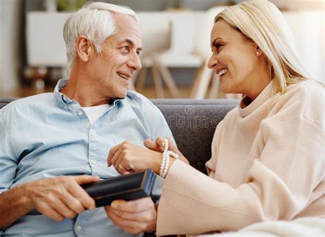 Money Cant Buy Happiness But It Can Buy Jewelry Mature Man Giving His
